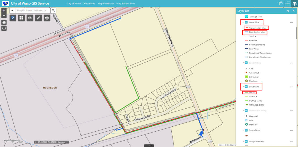 The Parks Subdivision – City of McGregor, Texas